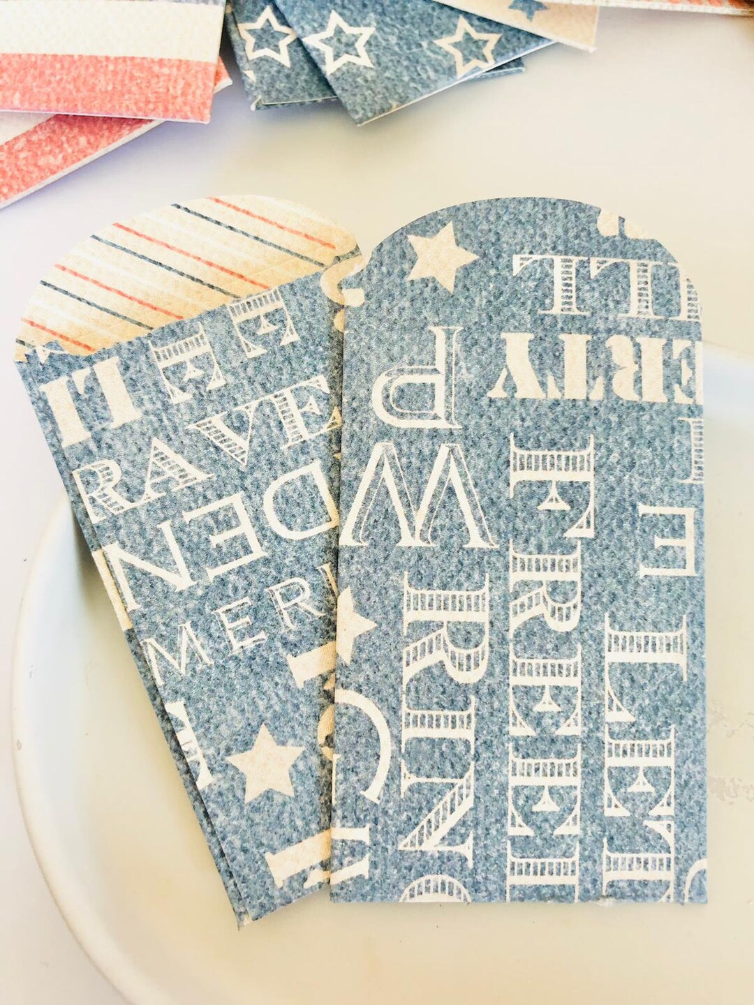 American Flag Envelopes, Handmade Decorative Mailers, Happy Mail ...