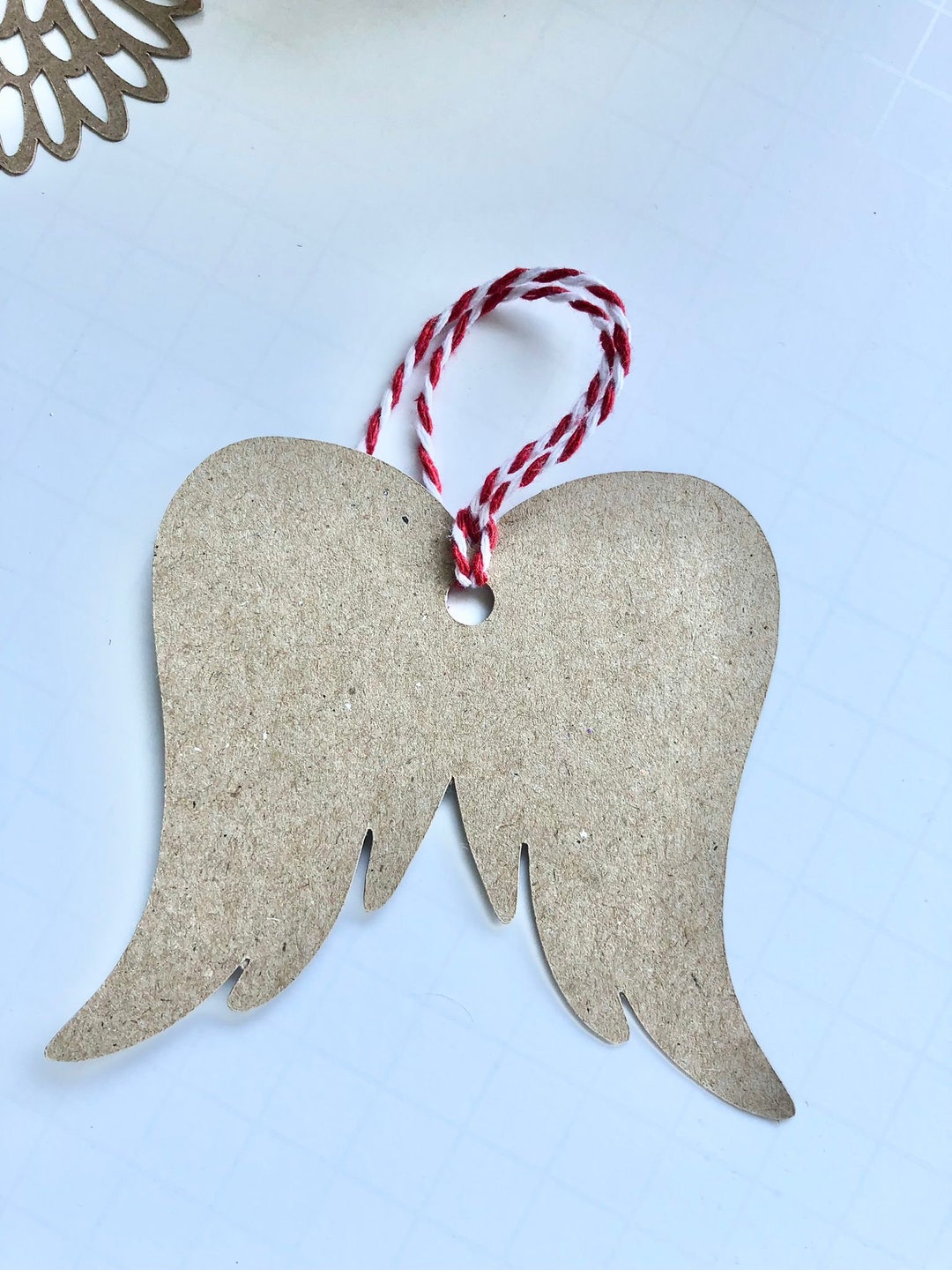 Christmas Angel Wings Gift Tags, Holiday Gift Tags, Handmade Kraft ...