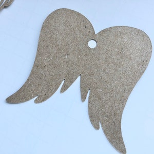 Christmas Angel Wings Gift Tags, Holiday Gift Tags, Handmade Kraft ...