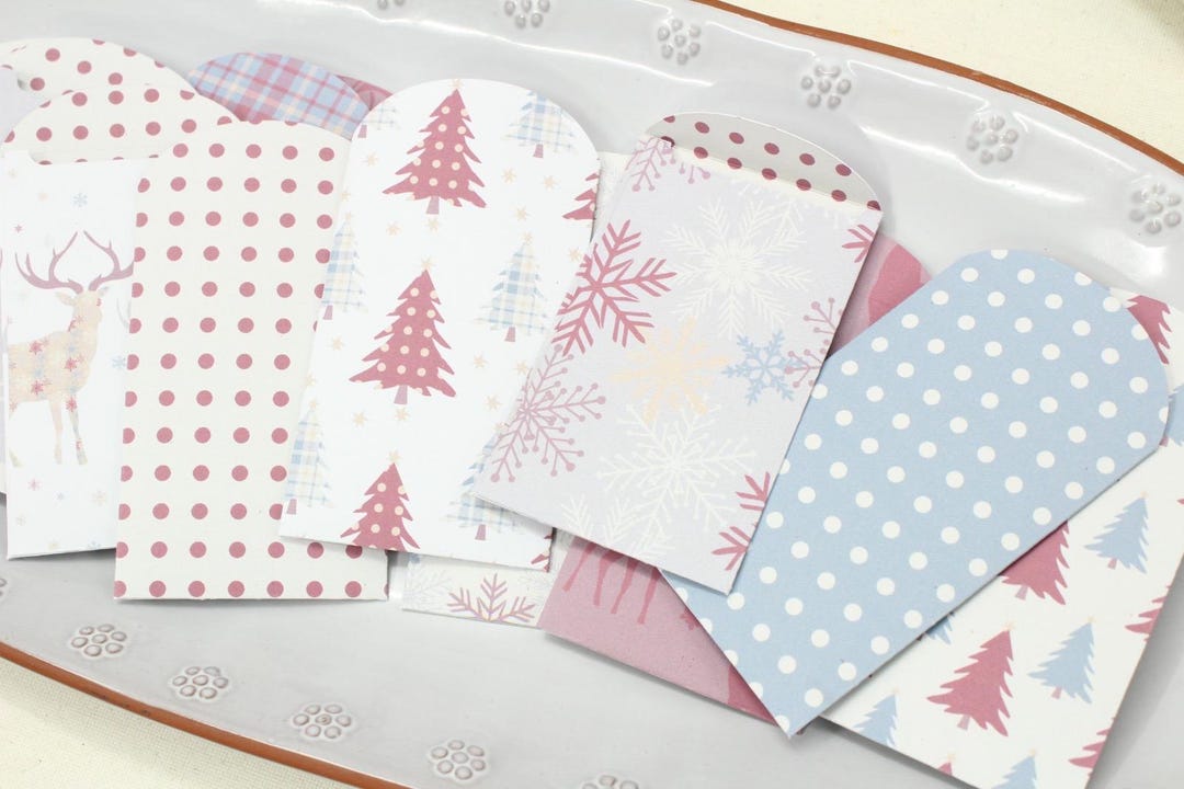Christmas Gift Card Holders, 12 Handmade Envelopes, Happy Mailers ...
