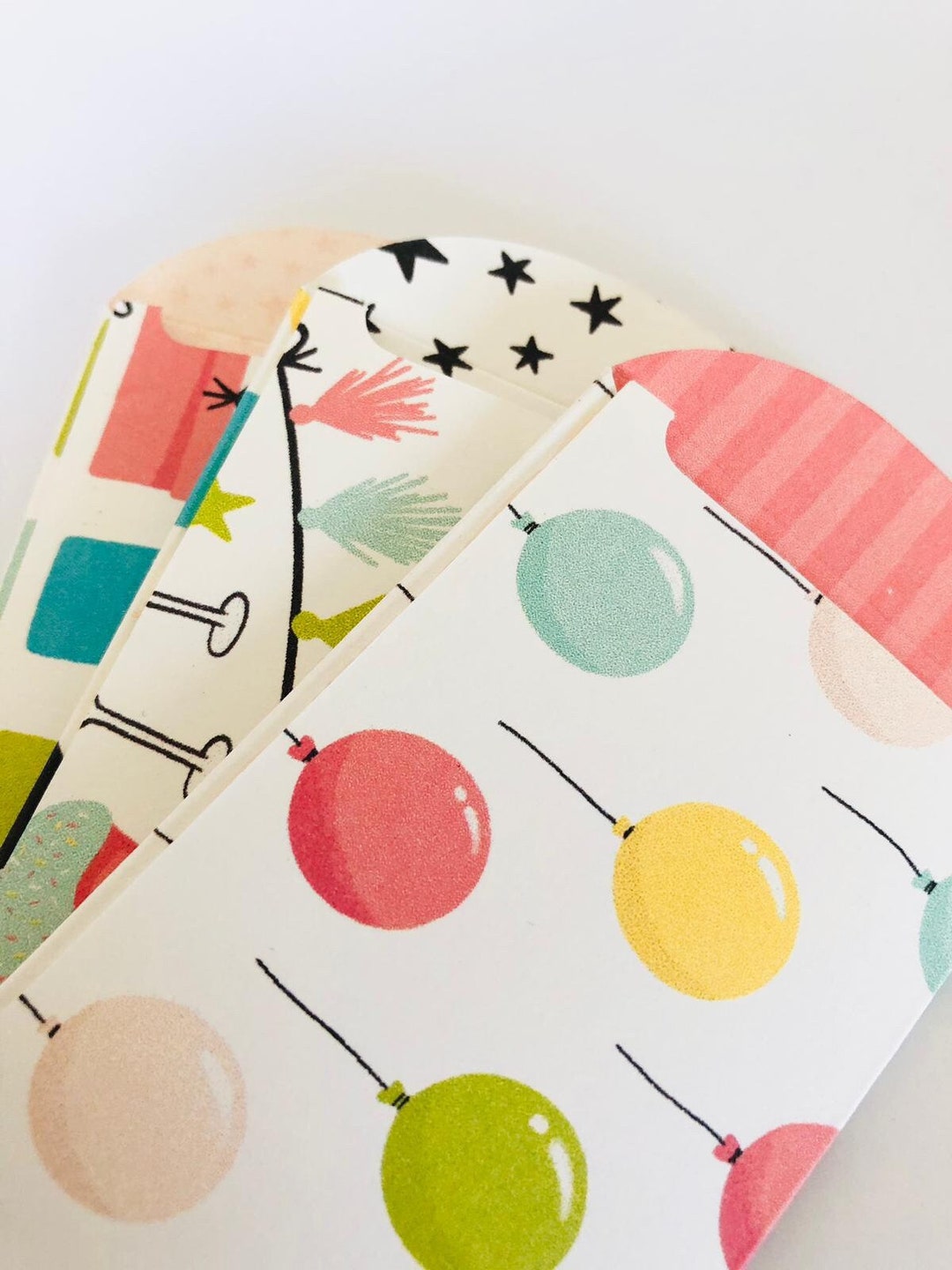 6 Happy Birthday Gift Card Envelopes, Handmade Envelopes, Decorative ...