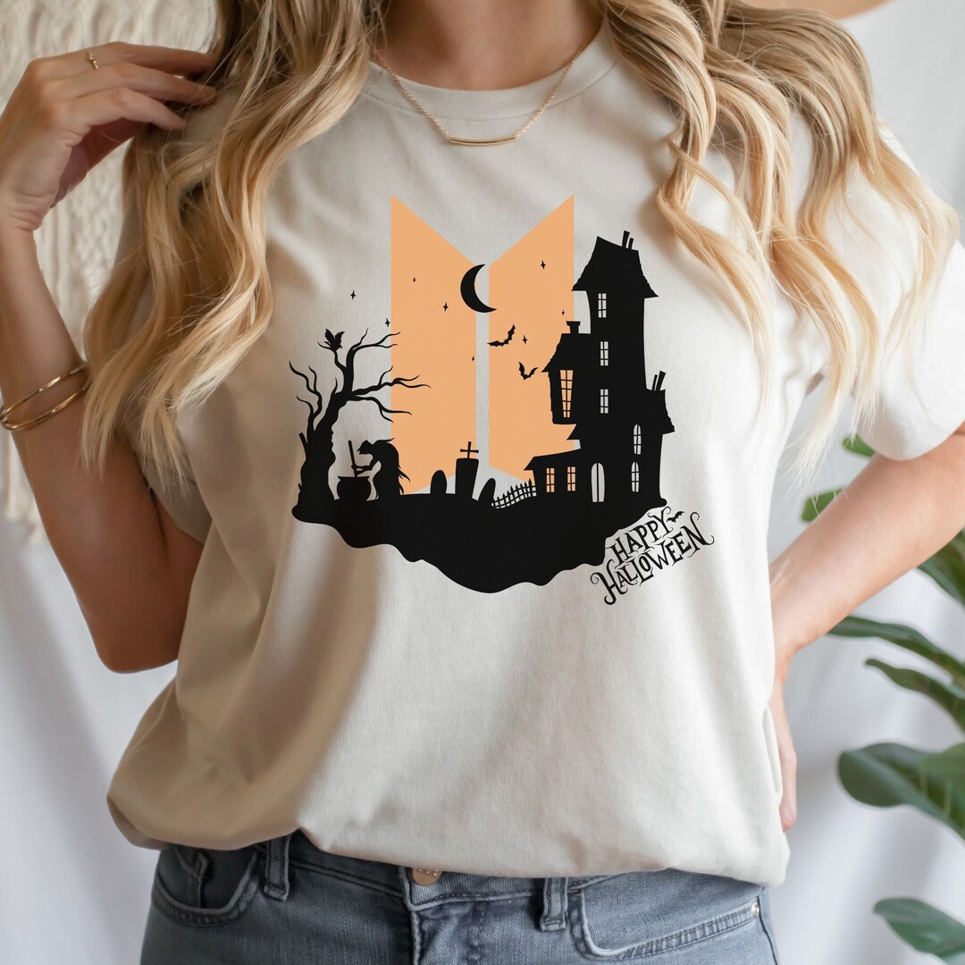 BTS Halloween Shirt, BTS Logo, BTS Spooky Sweatshirt - Etsy