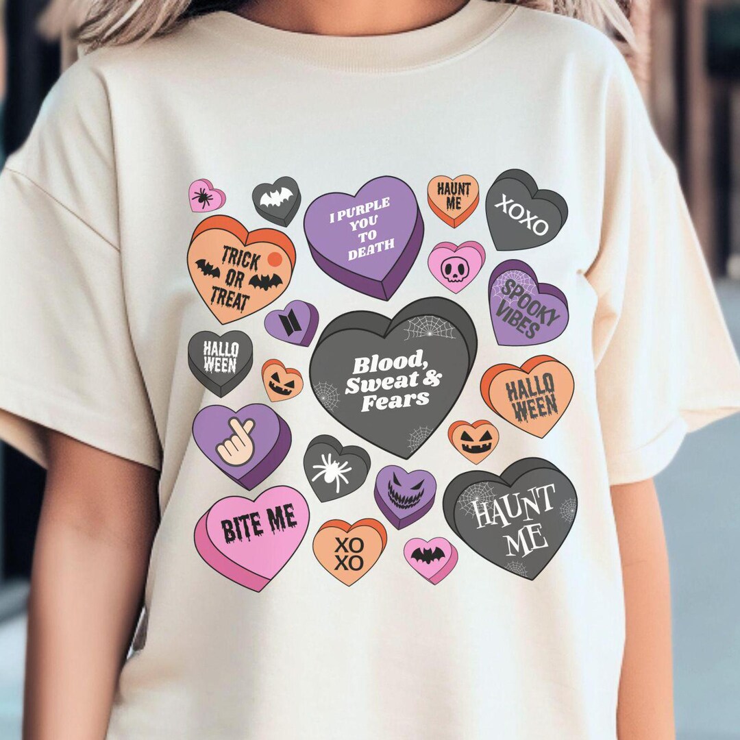 BTS Halloween Candy T-shirt, Spooky K-pop Fun for Armys, Perfect for ...