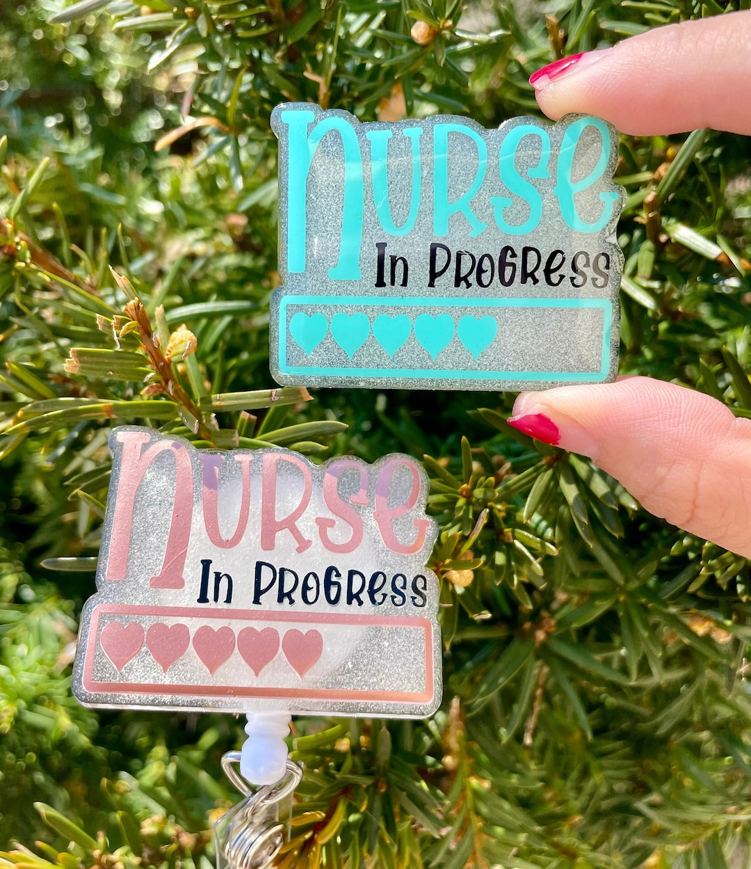 Nurse in Progress Badge Reel, Nursing Student, Nurse Badge Reel - Etsy