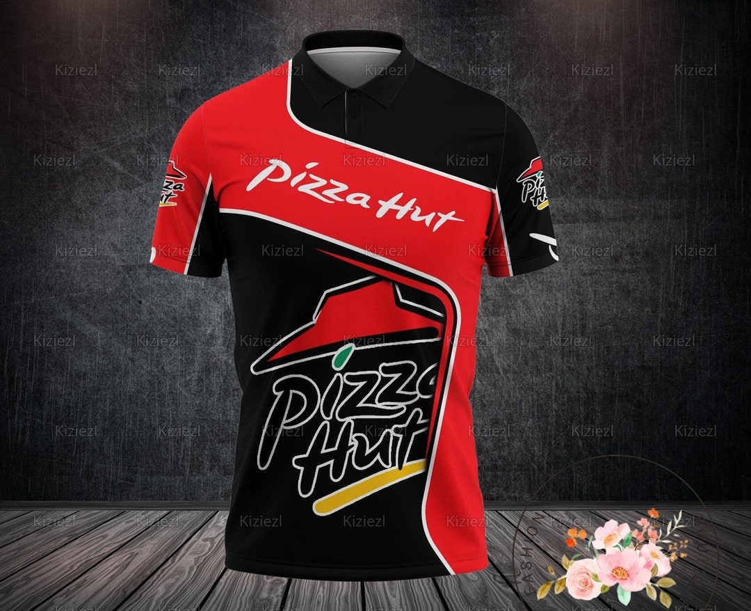 Pizza Hut Mens Polo Shirt, Pizza Lover Shirt, Summer Polo Shirt ...