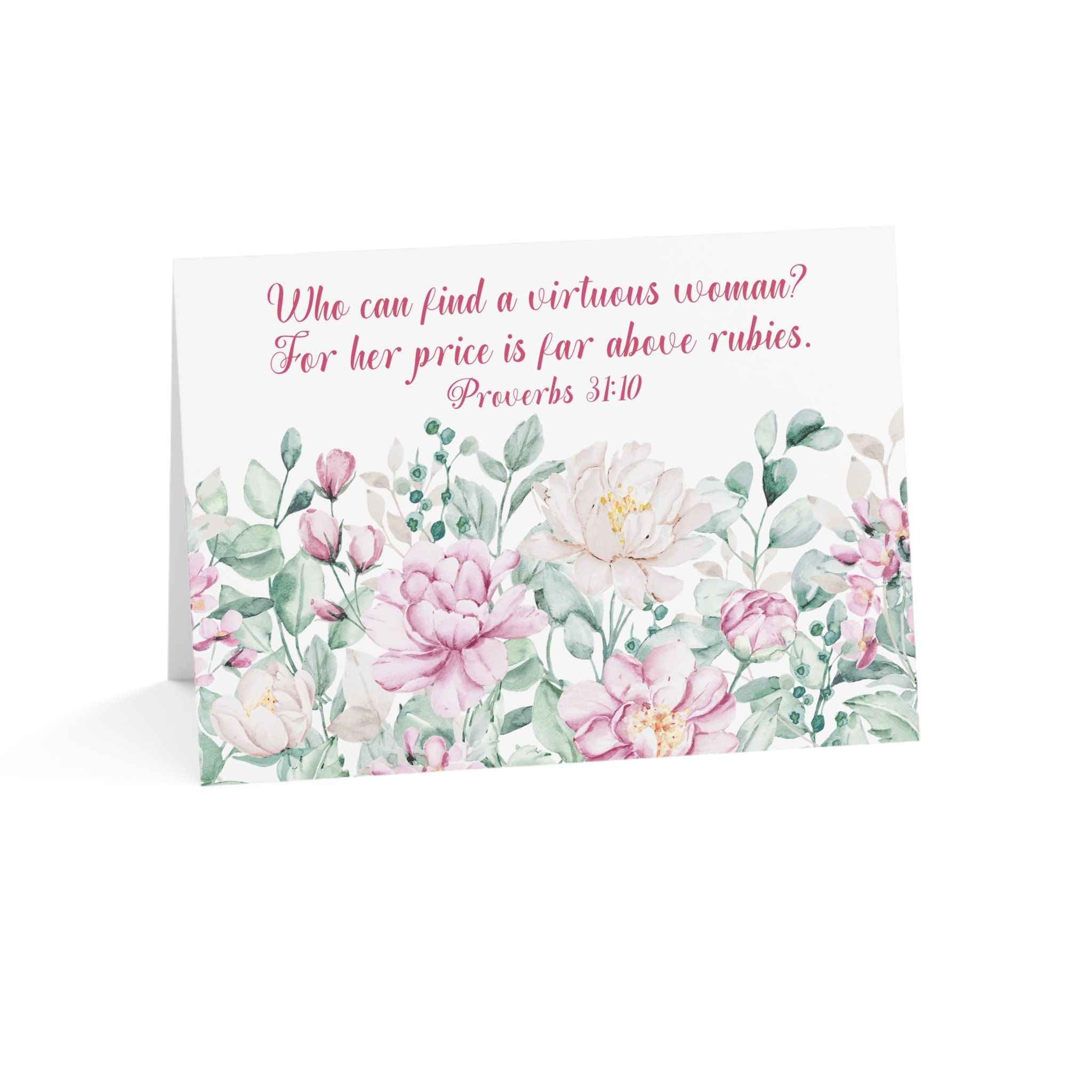 Printable Virtuous Woman Card, Printable Proverbs 31 Woman Card With ...