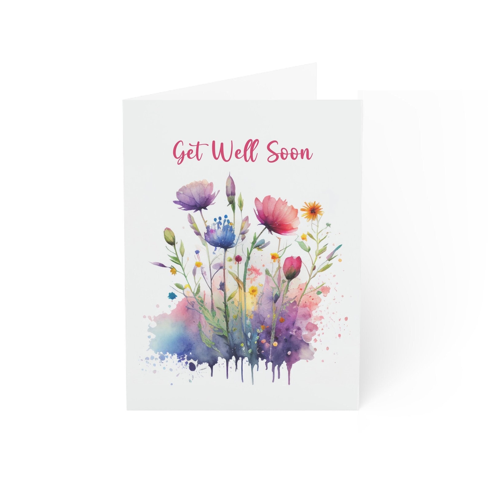 Printable Get Well Soon Card Get Well Card With Watercolor - Etsy