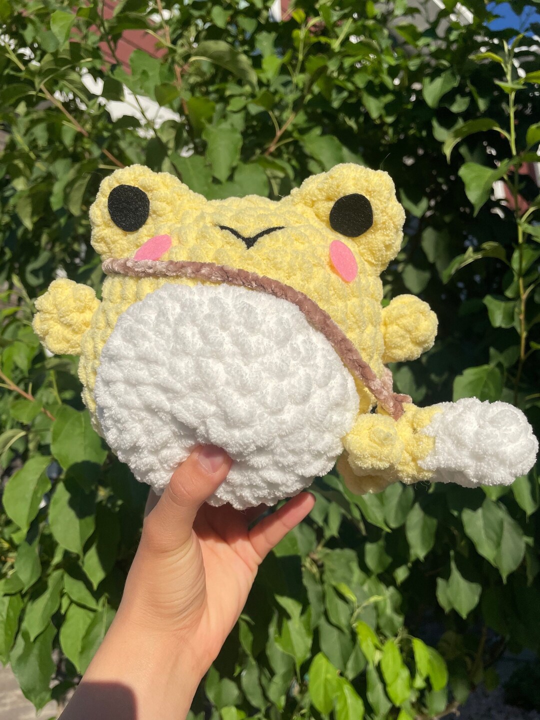 Frog Crochet, Amigurumi, Stuffed Animal, Strawberry Frog, Handmade ...