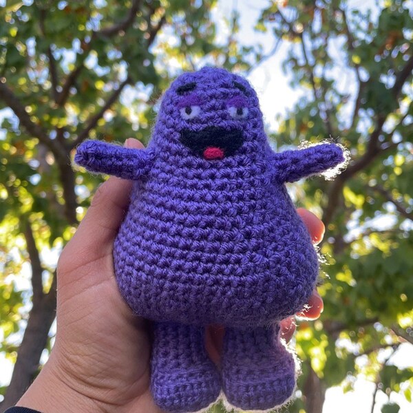 Grimace Shake Doll - Etsy