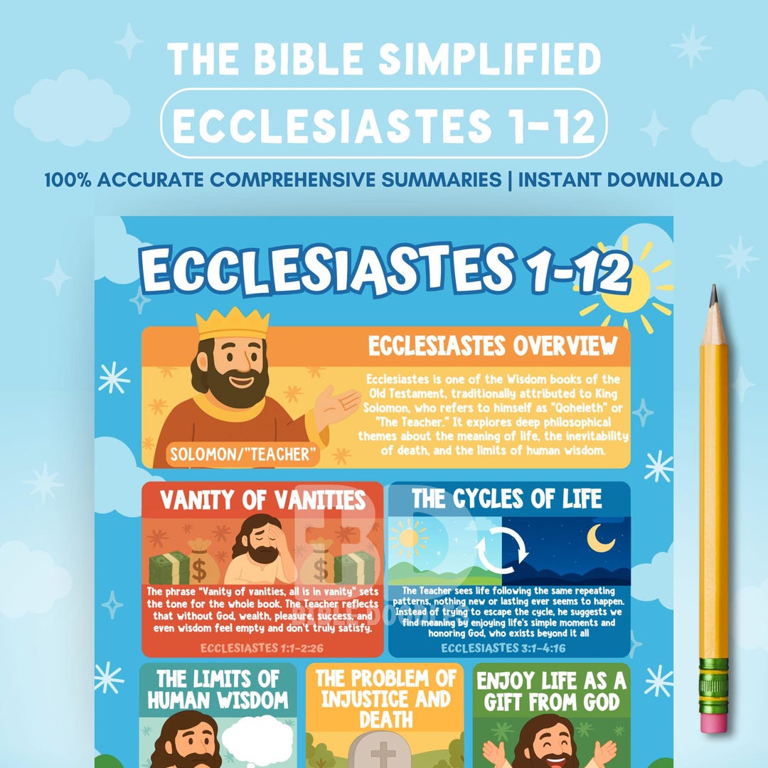 Book of Ecclesiastes Made Simple | Bible Study Guide | Easy to Use ...