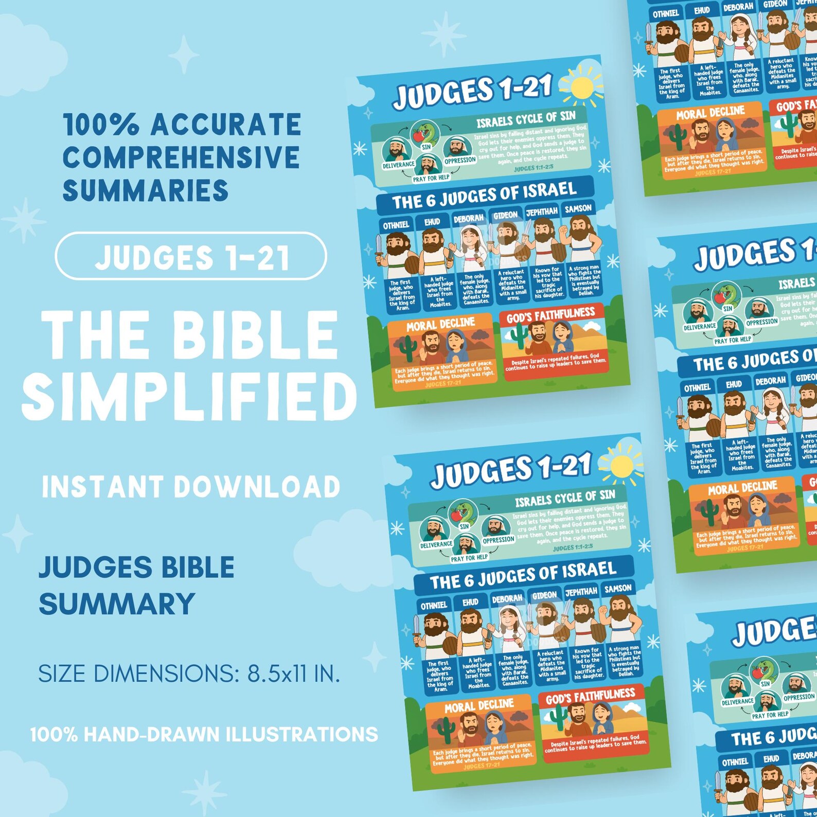 Book of Judges Made Simple | Bible Study Guide | Easy to Use Bible ...