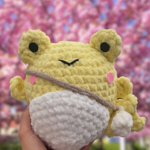 Large Fluffy Frog Squish Gift for Frog Lovers Cute Crocheted - Etsy