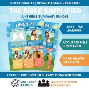 Book of Luke Made Simple | Bible Study Guide | Easy to Use Bible Study ...