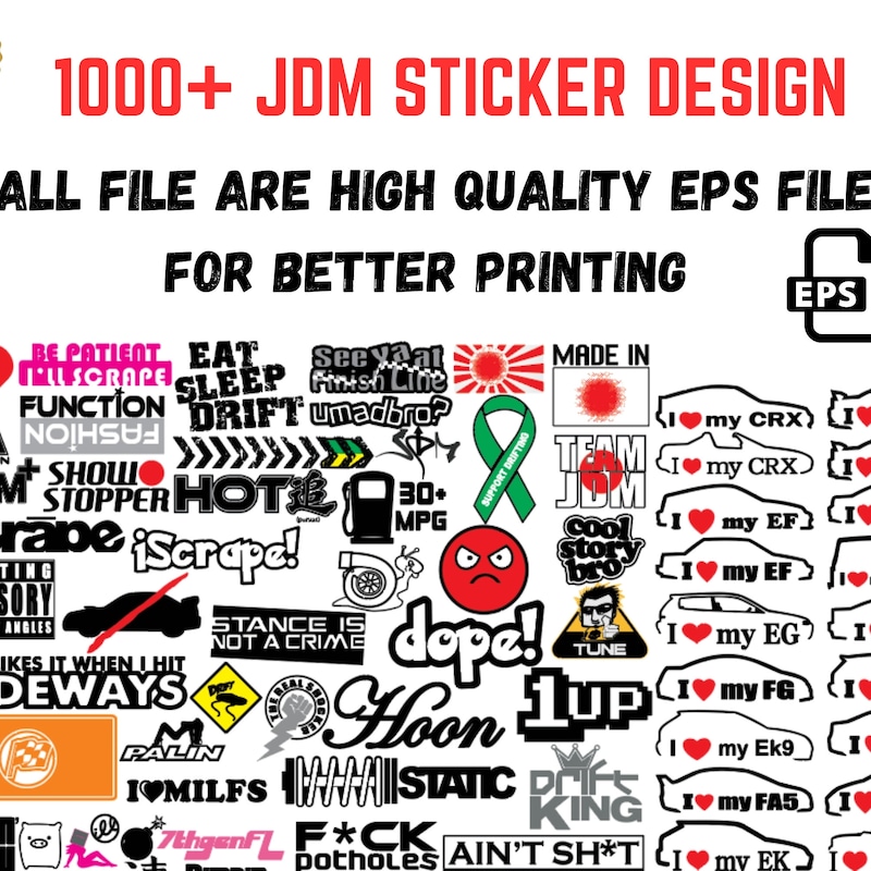 Jdm Stickers - Etsy