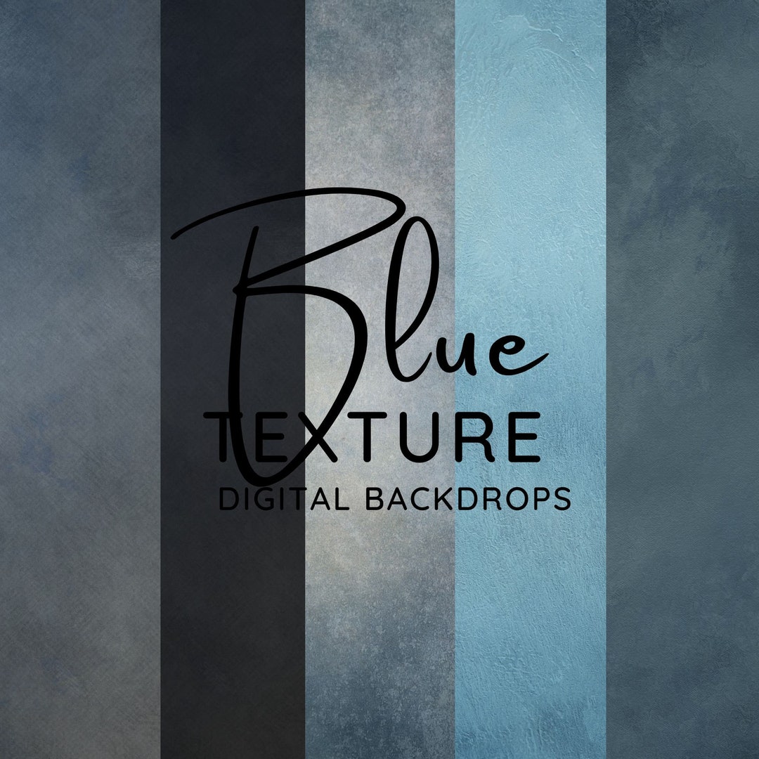 5 Blue Portrait Backdrop, Photography Studio Backdrop, Digital Backdrop ...