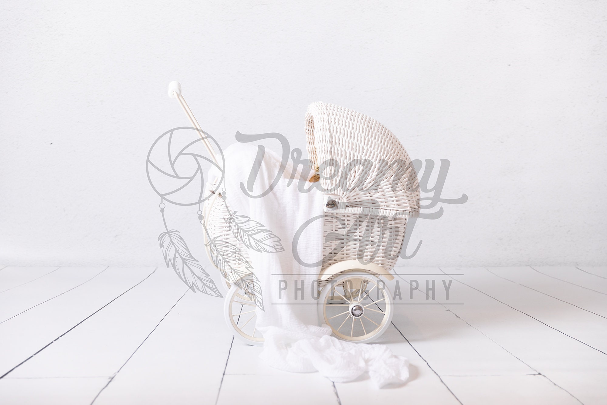White Stroller Newborn Digital Backdrop, White Stroller Newborn Digital ...