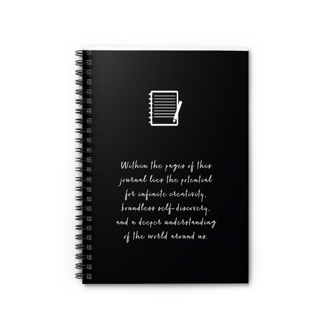 Inspirational Spiral Journal/notebook Ruled Line - Etsy