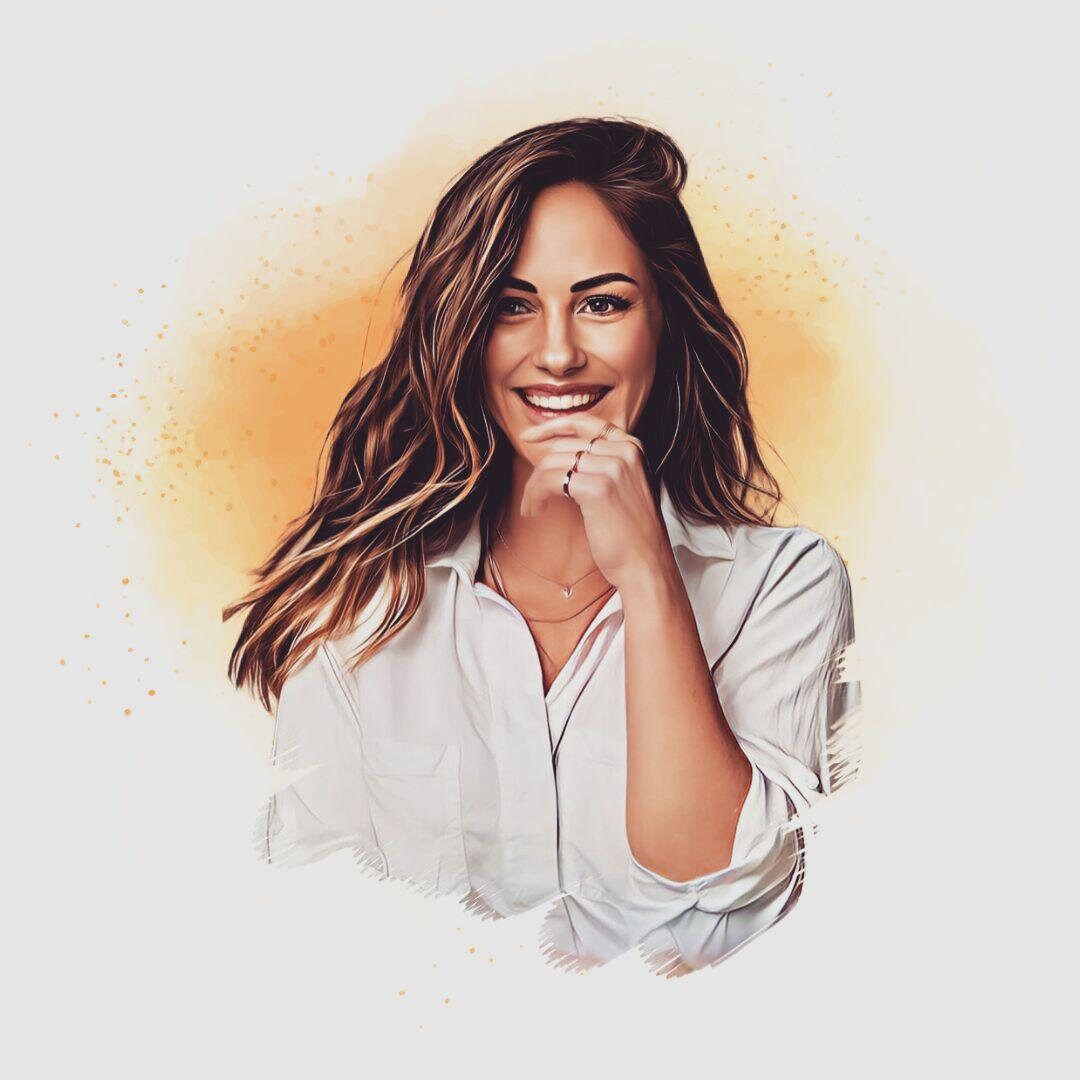 Custom Profile Picture Portrait Personalised Gift Cartoon Photo Beauty ...