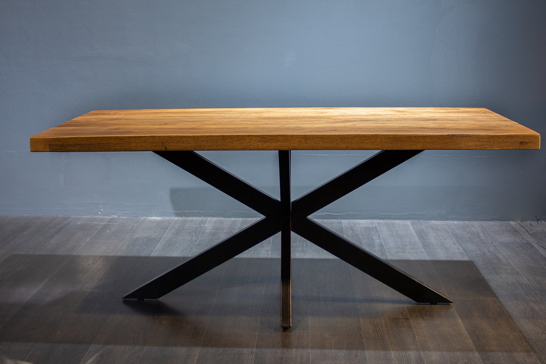 Dining Table Solid Wood Mango Kitchen Table Solid Wood Table 160-340 Cm ...