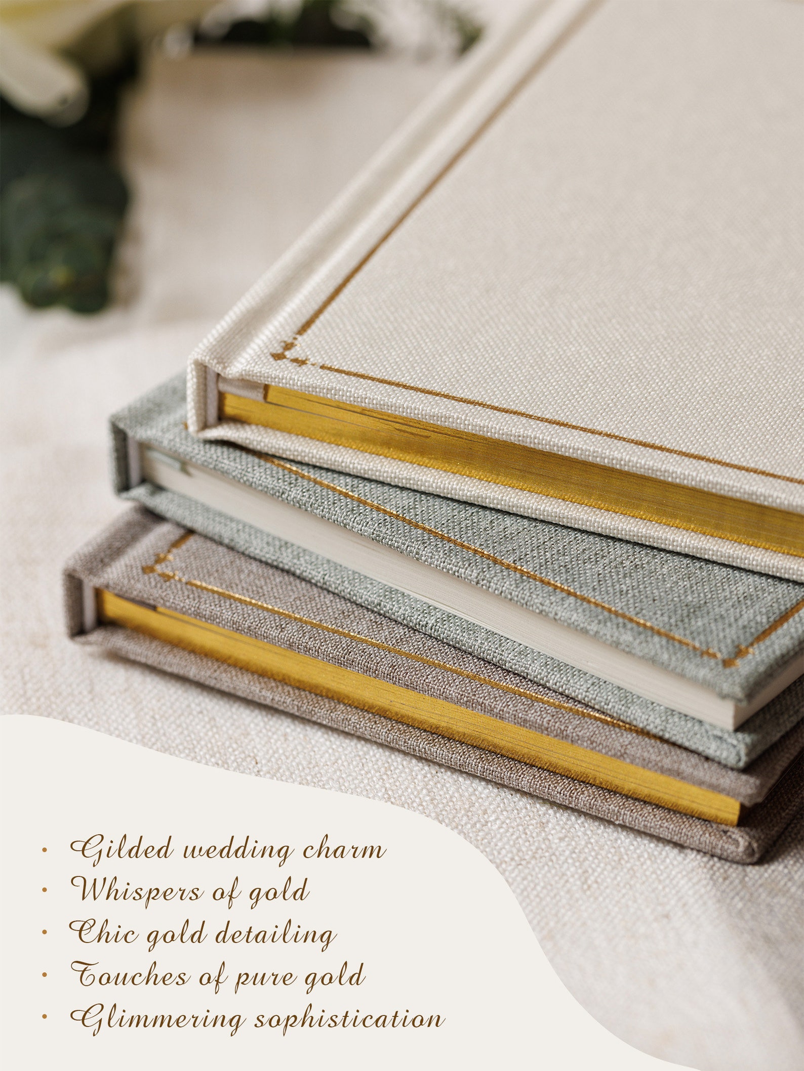 Custom Linen Vow Books Set of 2, Couple Engagement Gift for Lovers ...