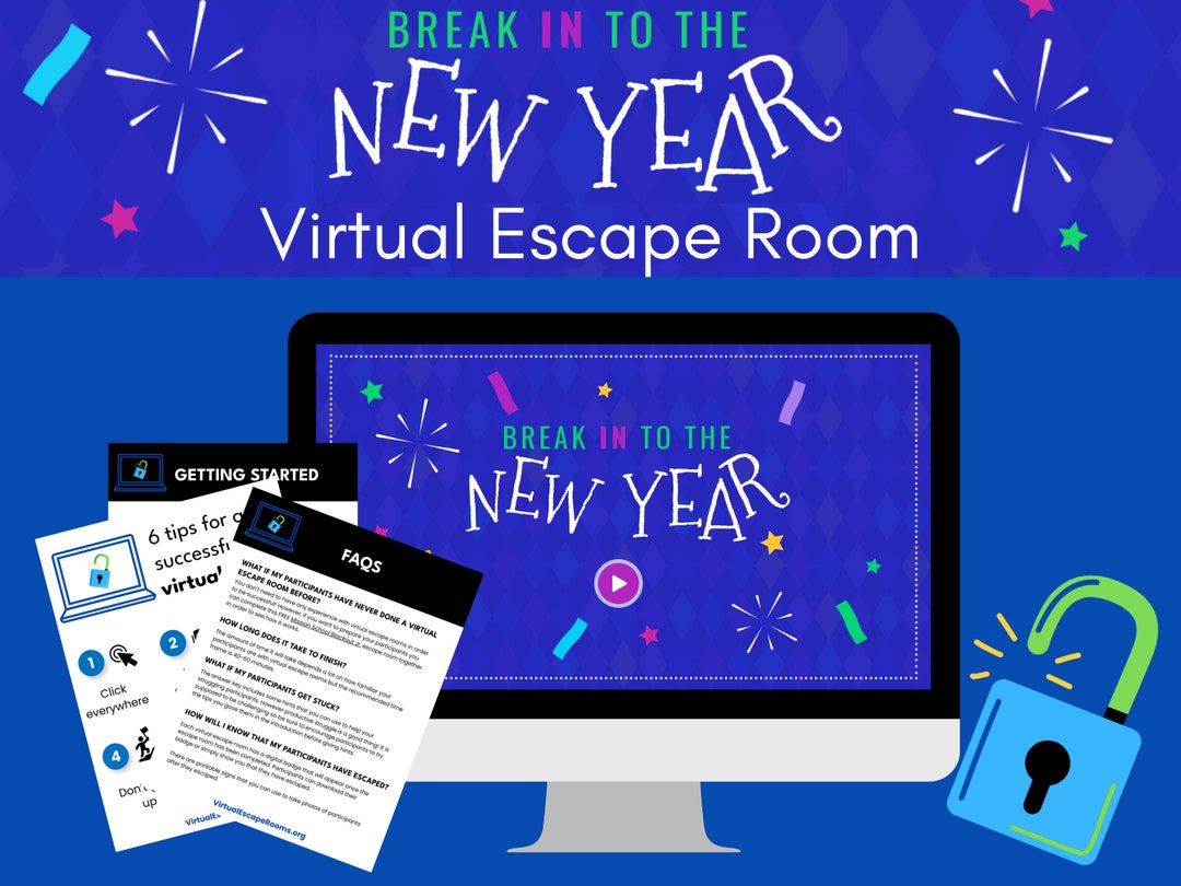 Break in to the New Year Virtual Escape Room - Etsy