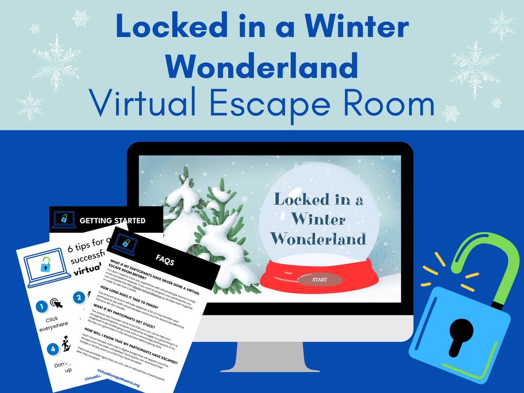 Locked in a Winter Wonderland Virtual Escape Room - Etsy