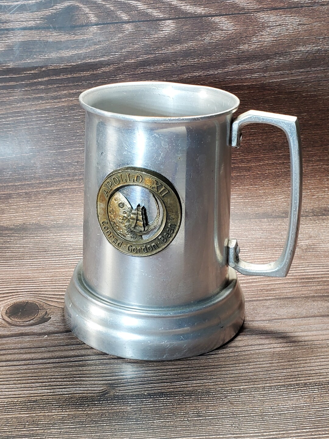 Vintage 1969 Apollo XII 12 NASA Beer Tankard Conrad Gordon Bean Pewter ...
