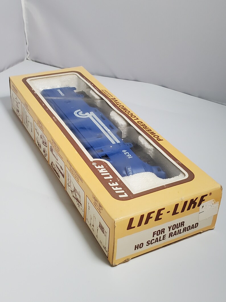 Life Like 8694 Powered Locomotive With Headlight Conrail 1639 HO Scale ...