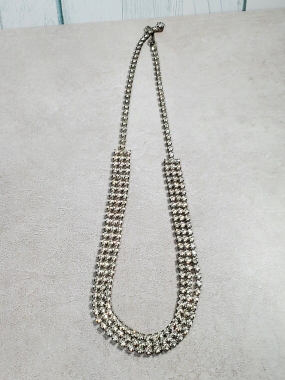 VINTAGE 1950s DIAMANTÉ BANGLE - Gem