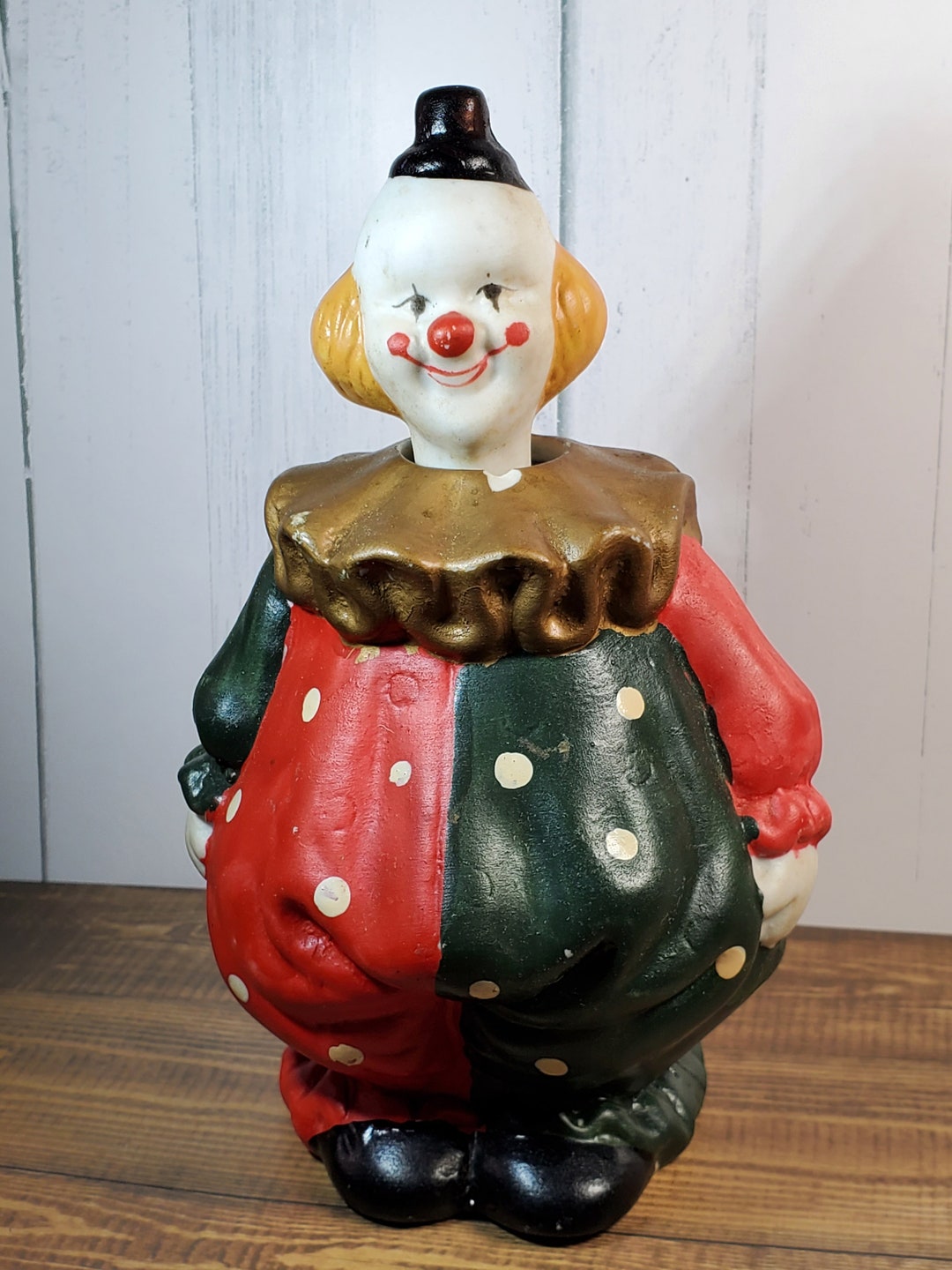 Vintage Ceramic Porcelain Jester or Circus Clown Bobblehead Nodder - Etsy