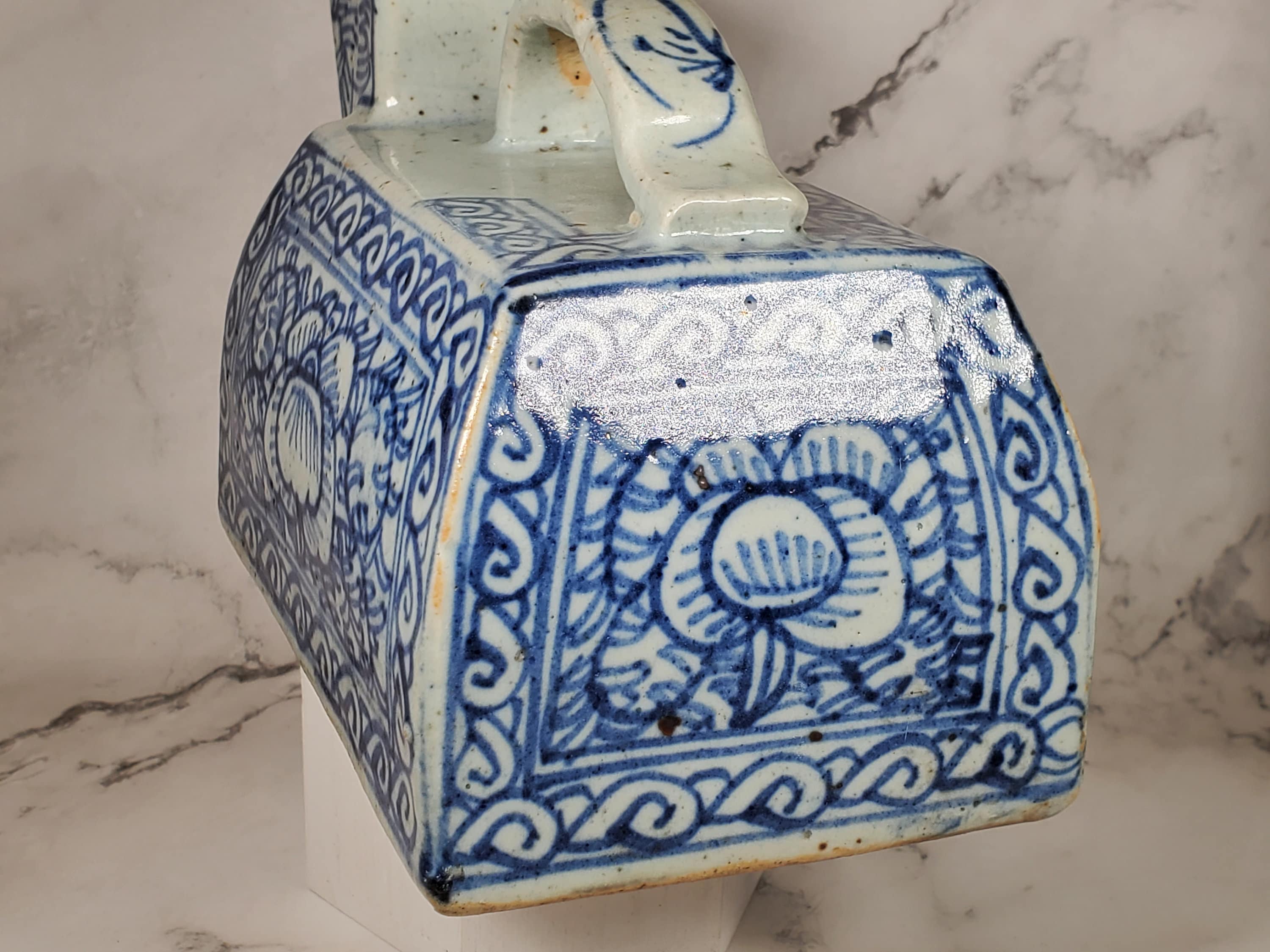 Chinese Blue White Porcelain Chamber Pot Men's Urinal Ming - Etsy