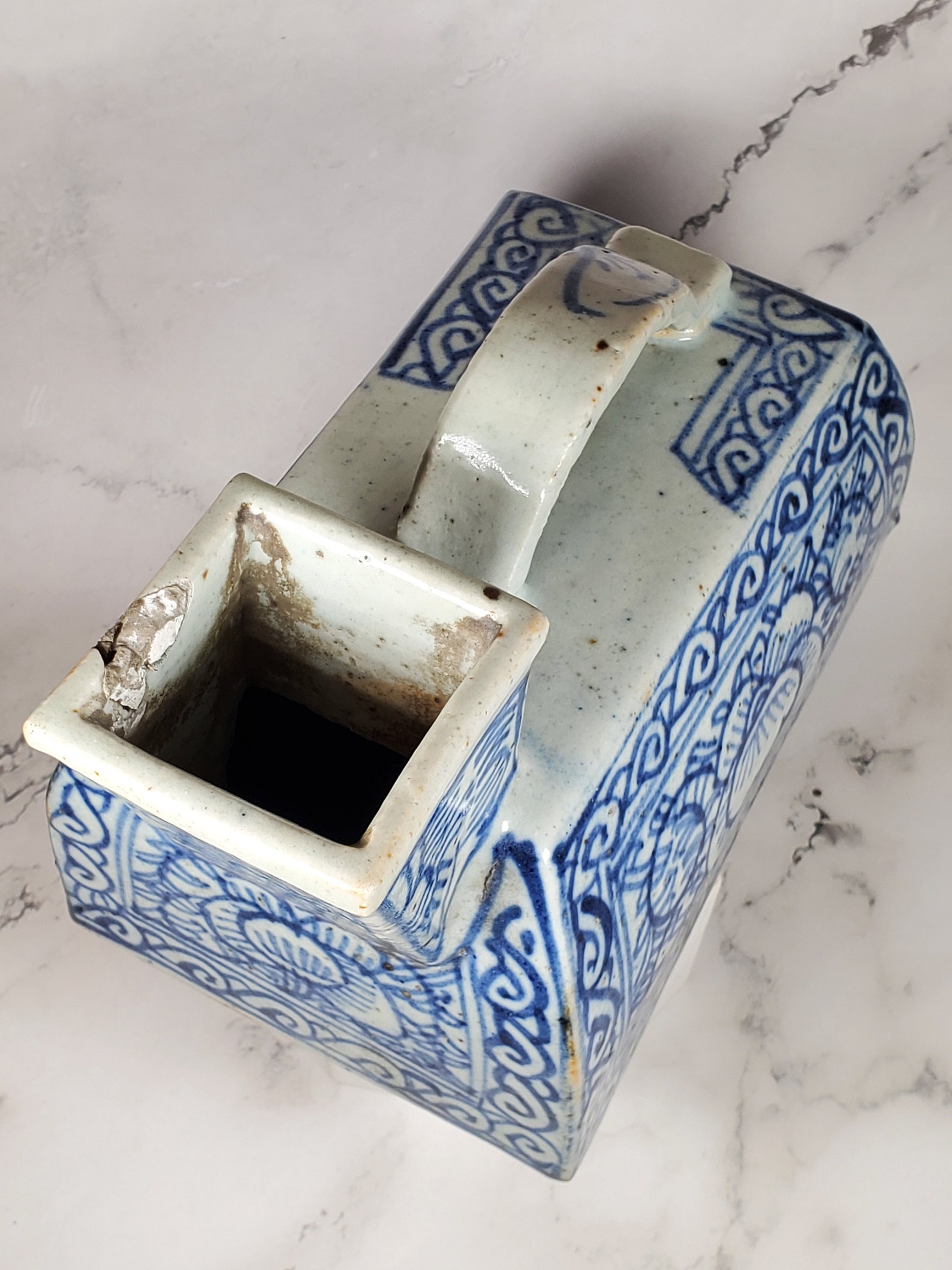 Chinese Blue White Porcelain Chamber Pot Men's Urinal Ming - Etsy