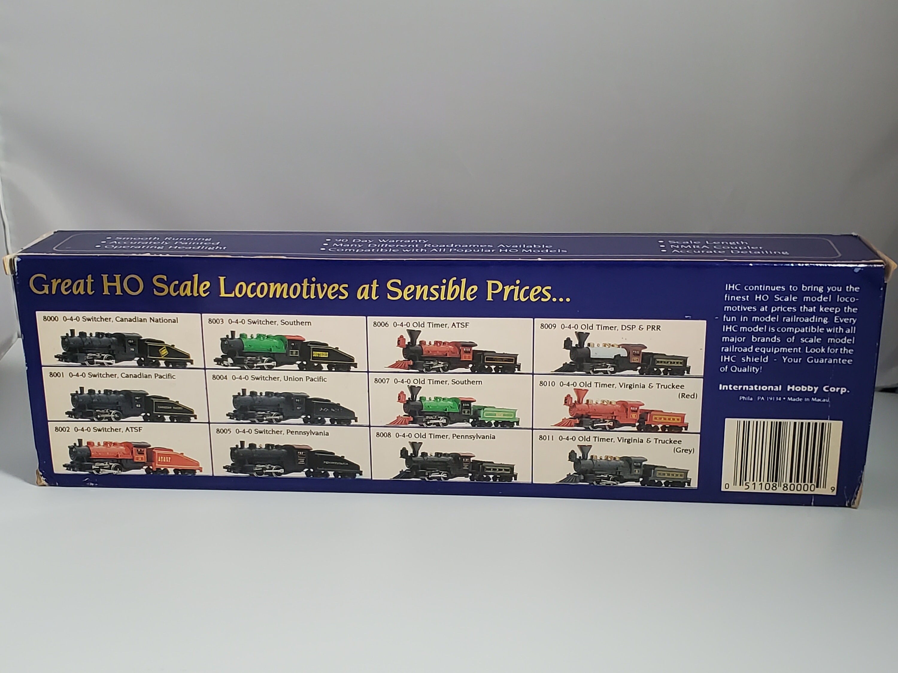 IHC HO Scale Locomotive #8007 0-4-0 Old Timer Southern Train NRFB Model ...