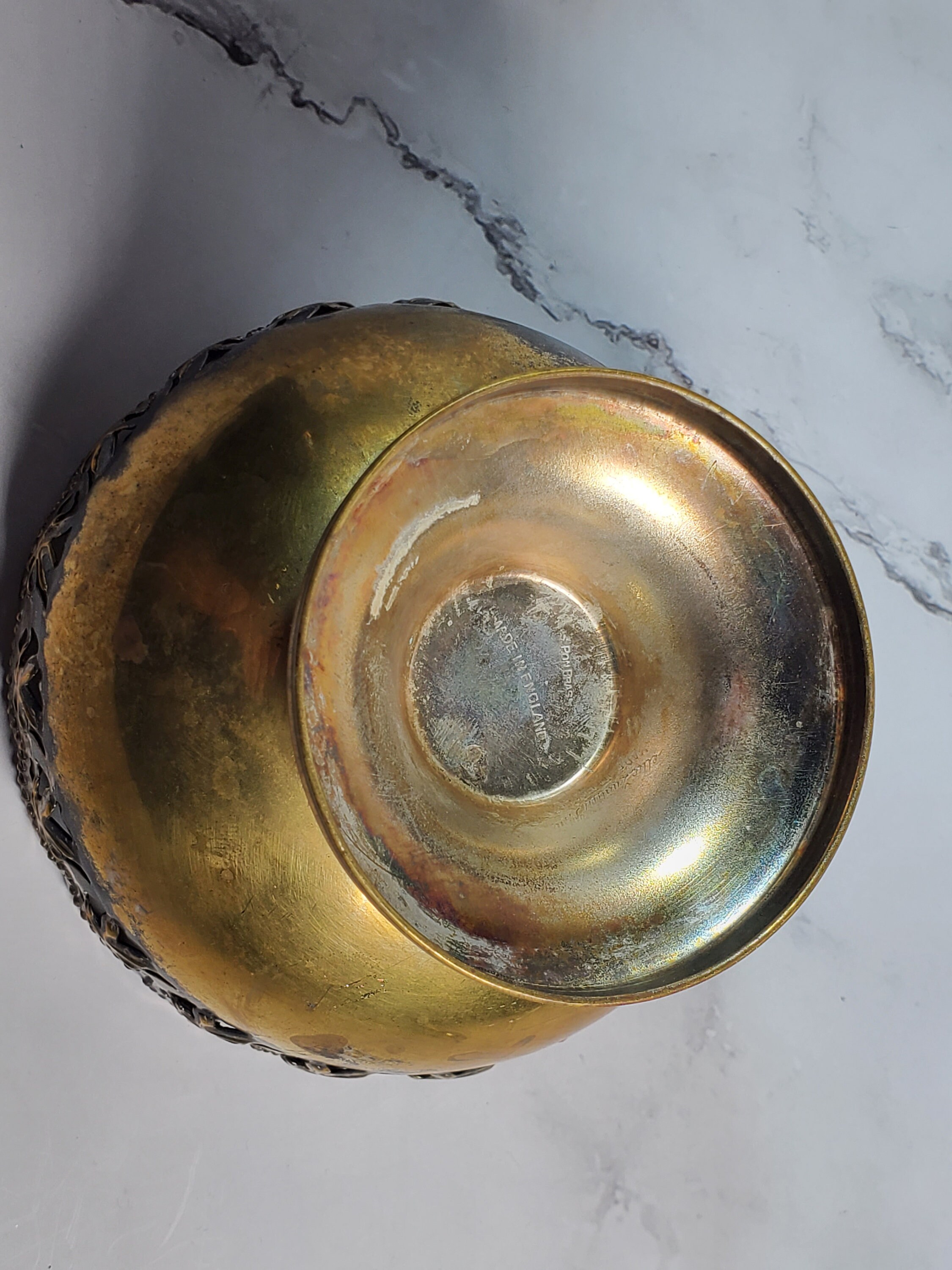 Vintage Antique Celtic Quality Plate England Silverplate on Brass ...