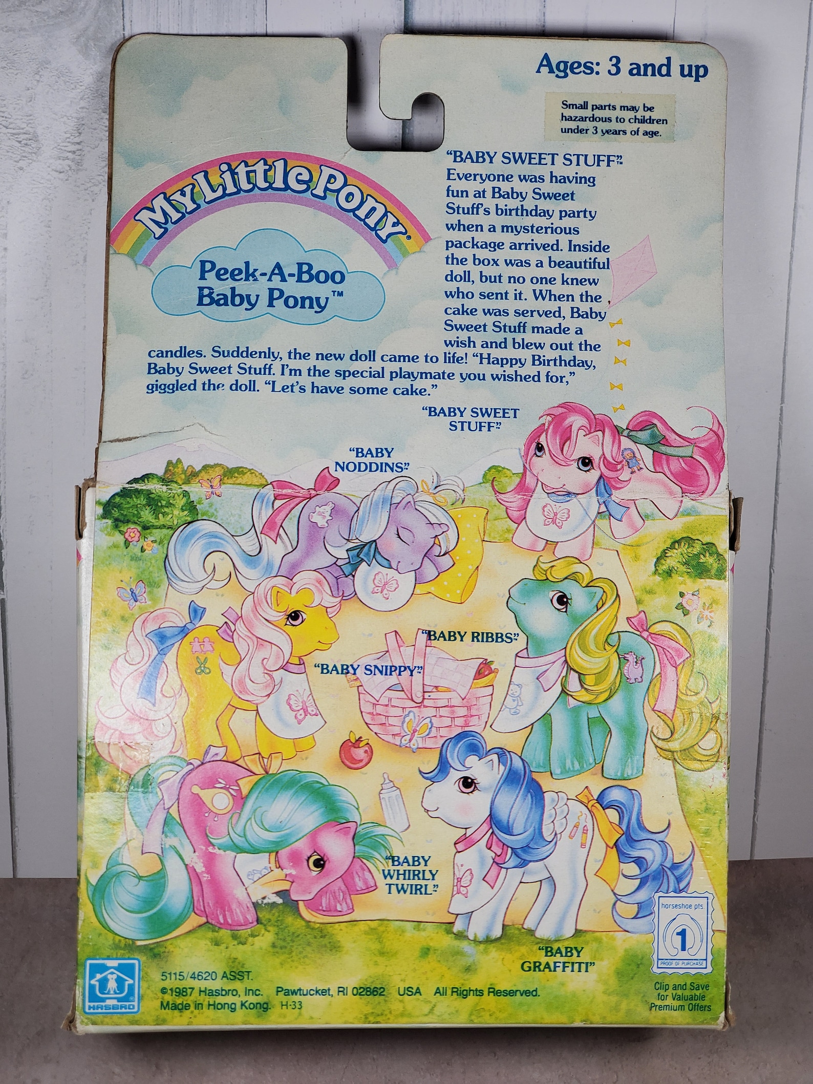 Vintage MLP My Little Pony G1 1980s Peek A Boo Baby Pony Baby Sweet ...