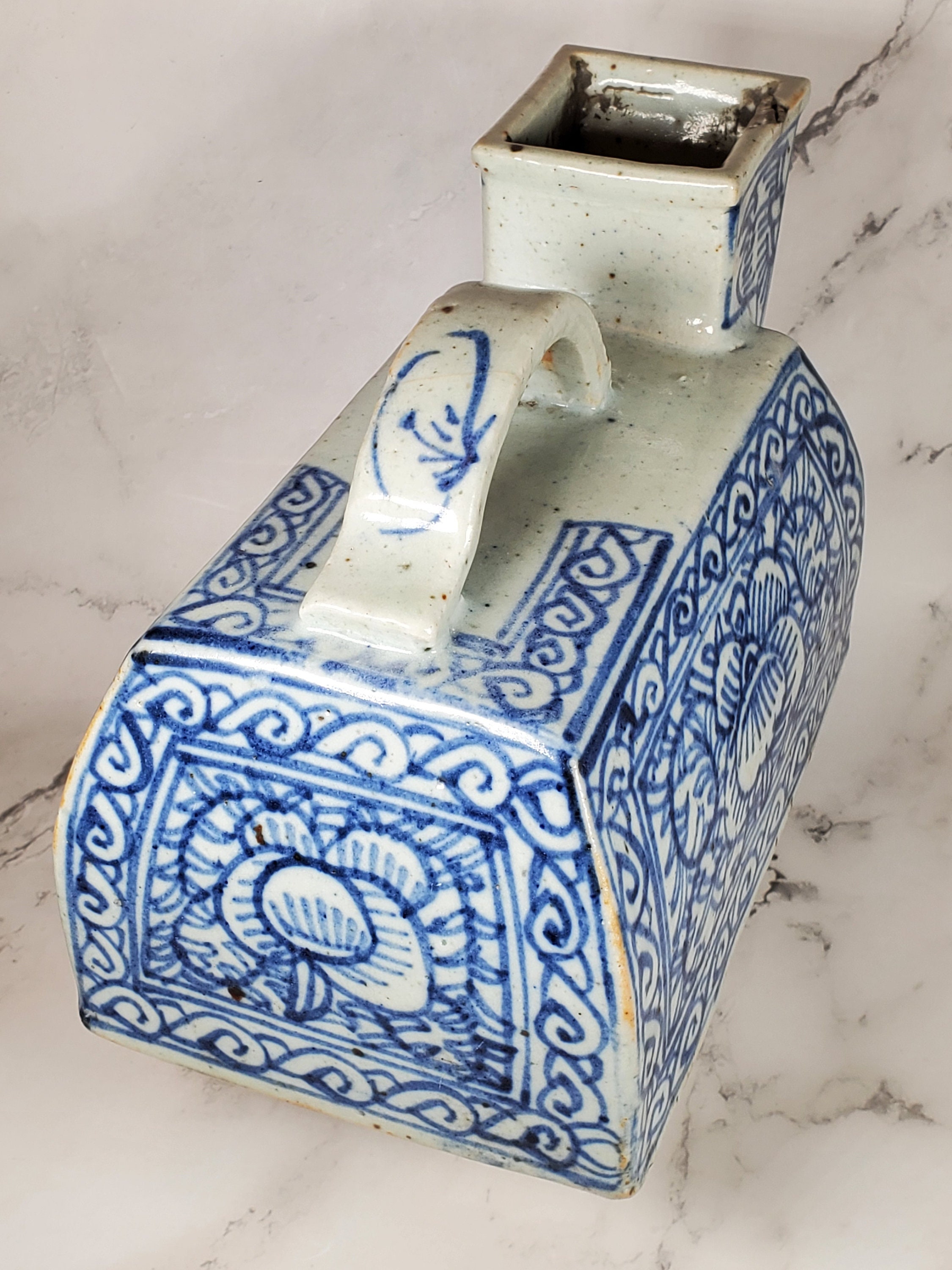 Chinese Blue White Porcelain Chamber Pot Men's Urinal Ming - Etsy