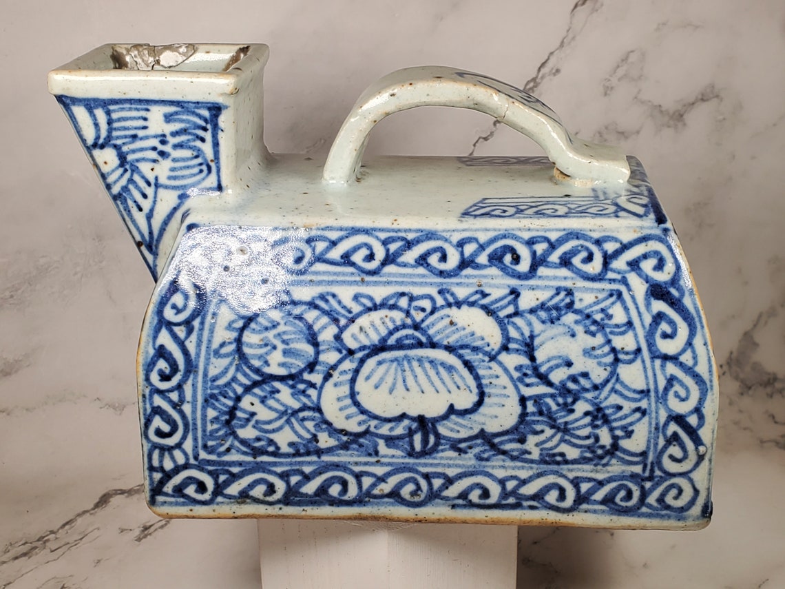 Chinese Blue White Porcelain Chamber Pot Men's Urinal Ming - Etsy