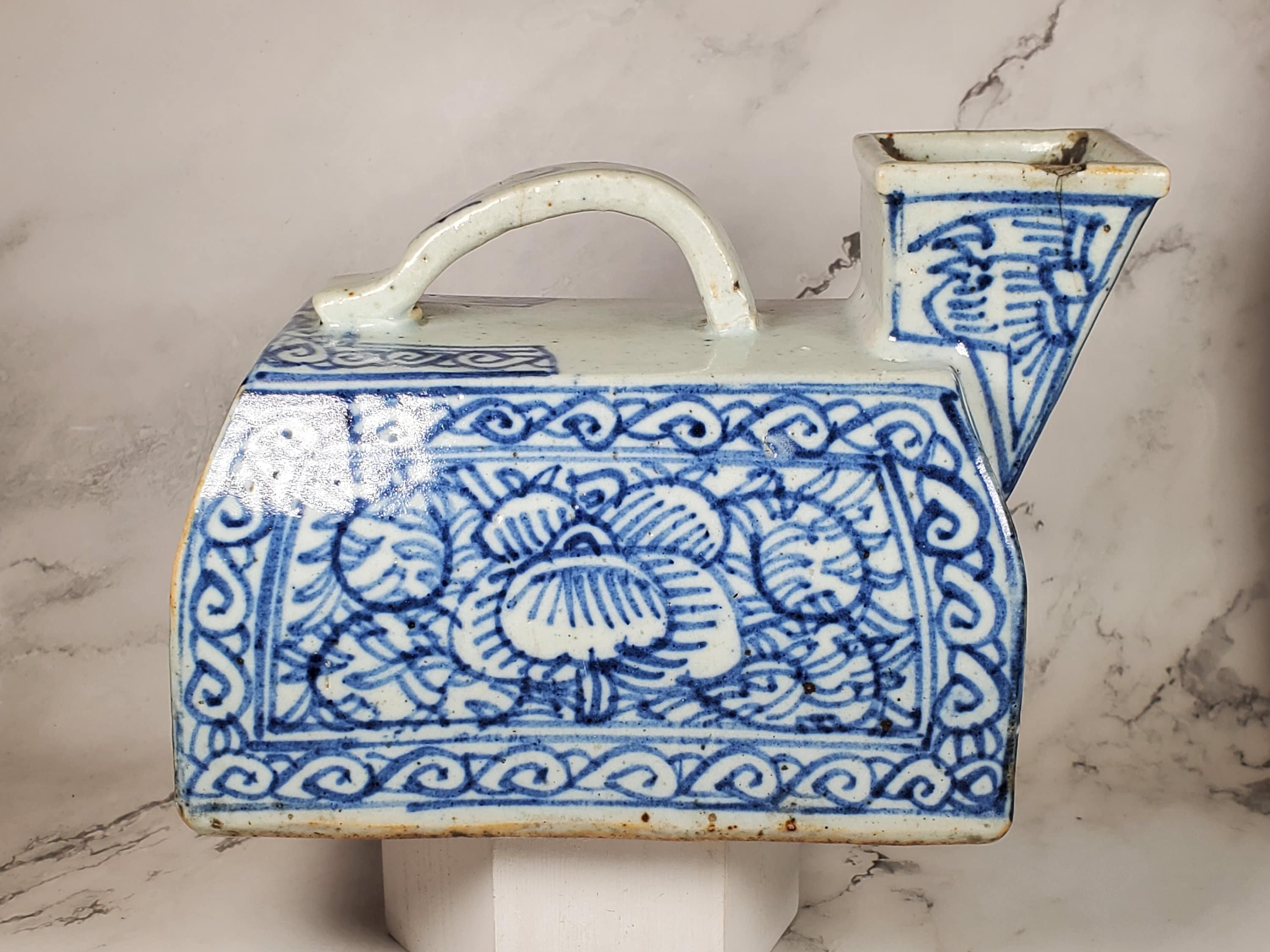Chinese Blue White Porcelain Chamber Pot Men's Urinal Ming - Etsy
