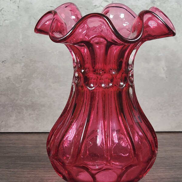 Fenton Glass Vase - Etsy
