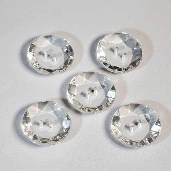 Clear Glass Buttons - Etsy
