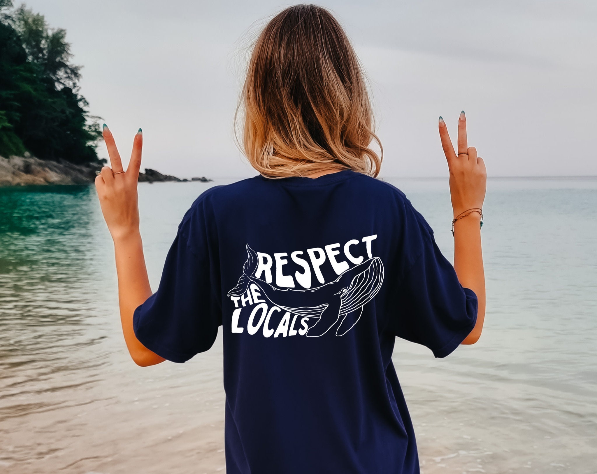 Respect the Locals T-shirt Save the Whale Shirt Oversize - Etsy UK