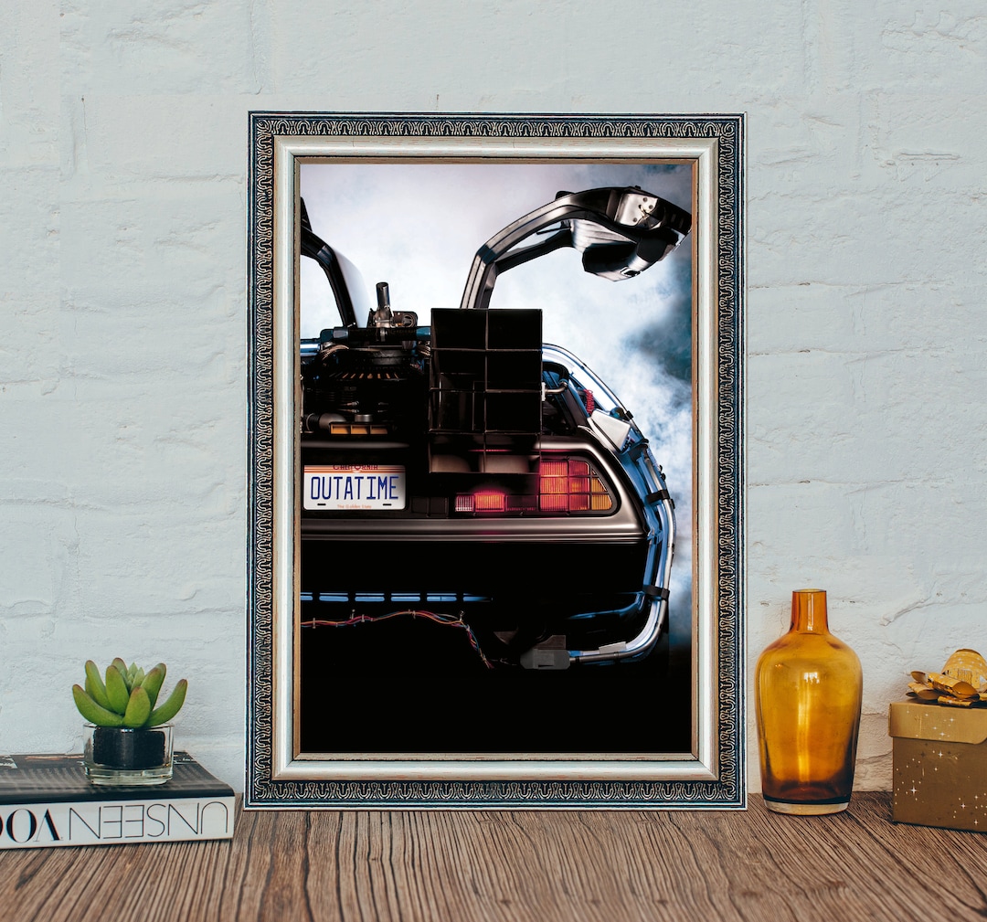 Back to the Future Delorean Poster, Back to the Future Classic Vintage ...