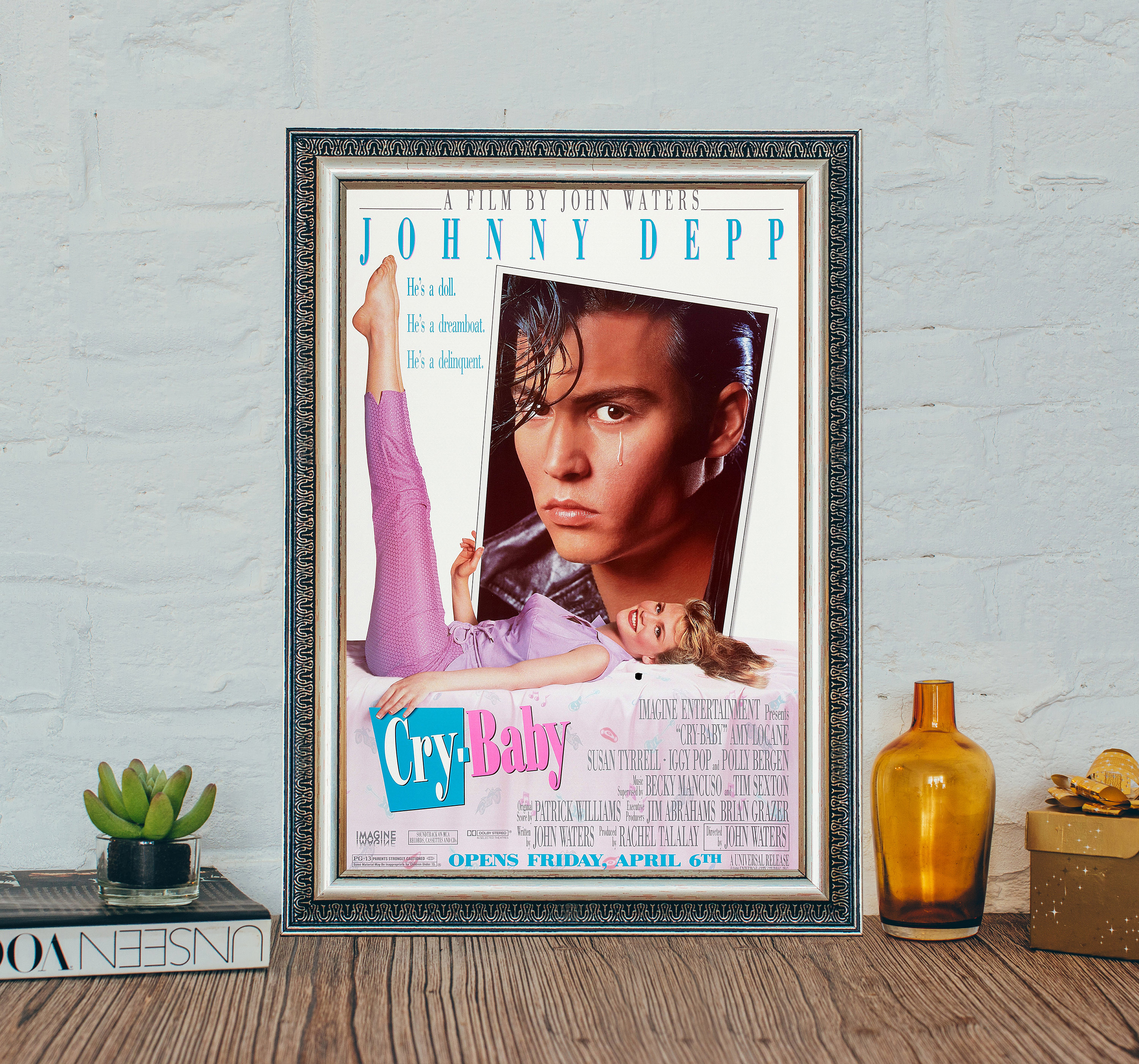 Cry-baby 1990 Movie Poster Cry-baby Vintage Movie Poster - Etsy