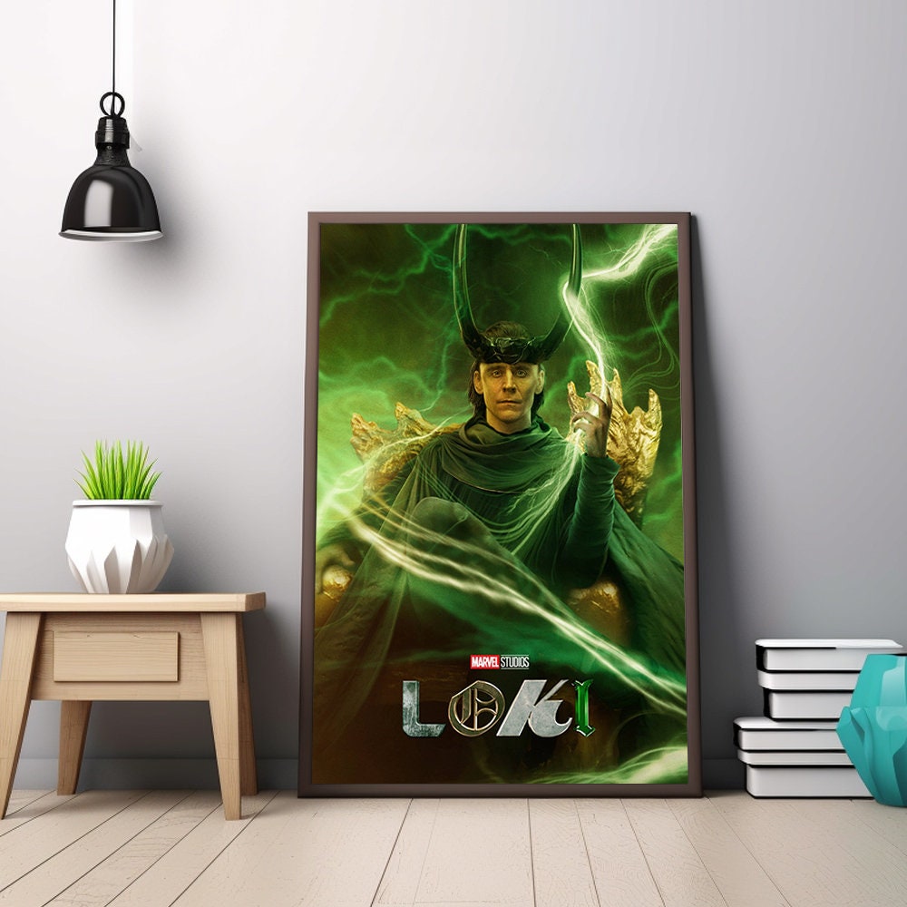 Loki 2 Movie Poster, Loki Classic Movie Poster, Tom Hiddleston Vintage ...