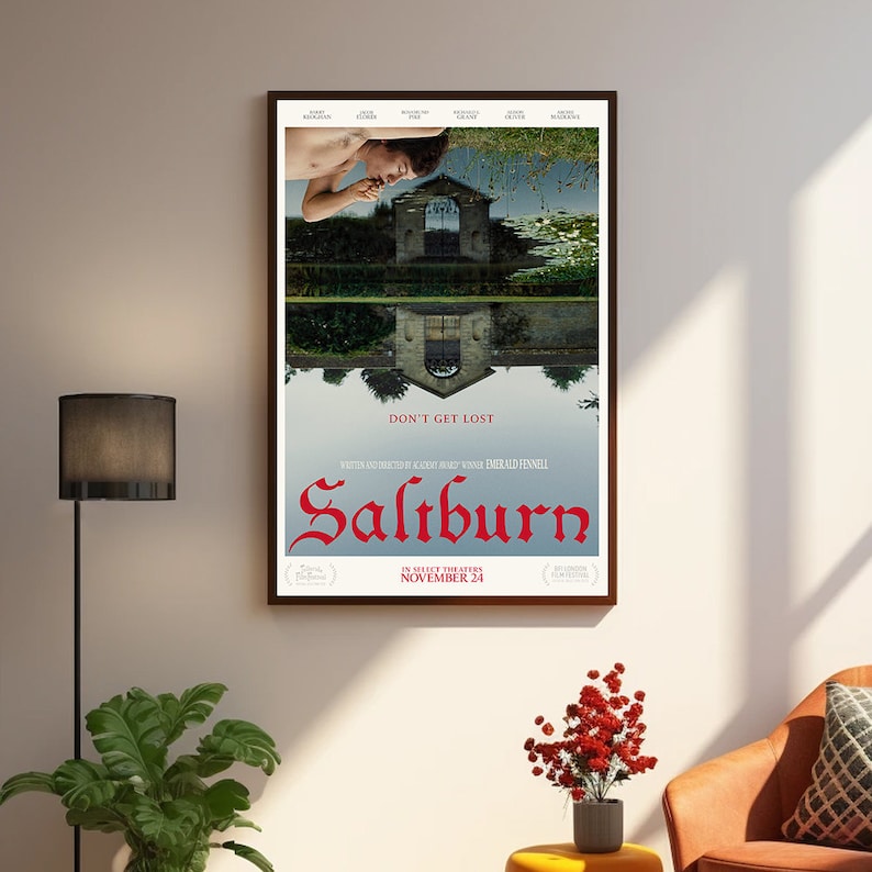 Saltburn Movie Poster: Vintage Canvas Cloth Photo Print - Etsy