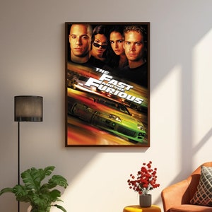 The Fast and the Furious Movie Poster, the Fast and the Furious (2001 ...