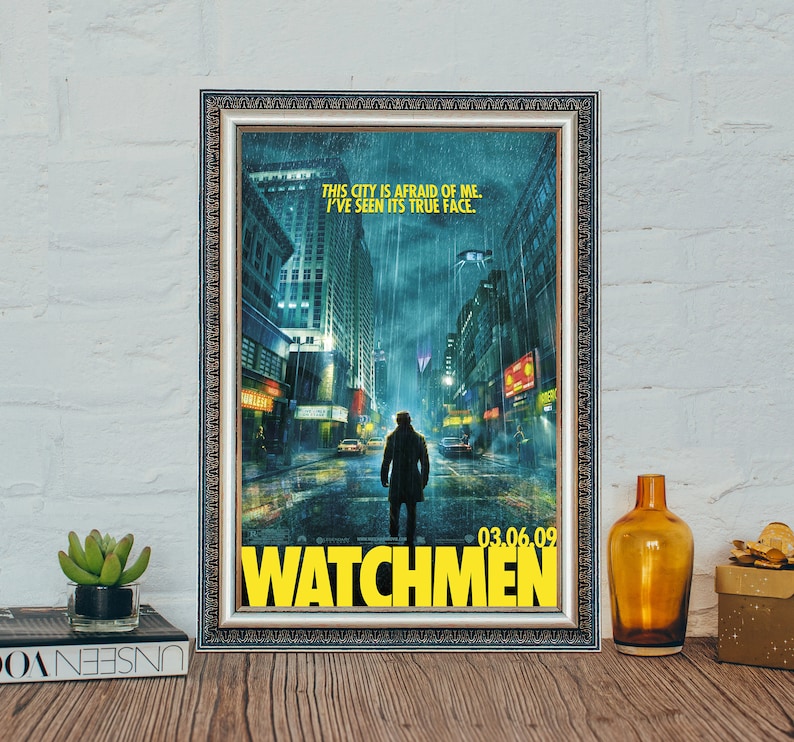 Watchmen Movie Poster, Watchmen Classic Superhero Movie Poster, Classic ...