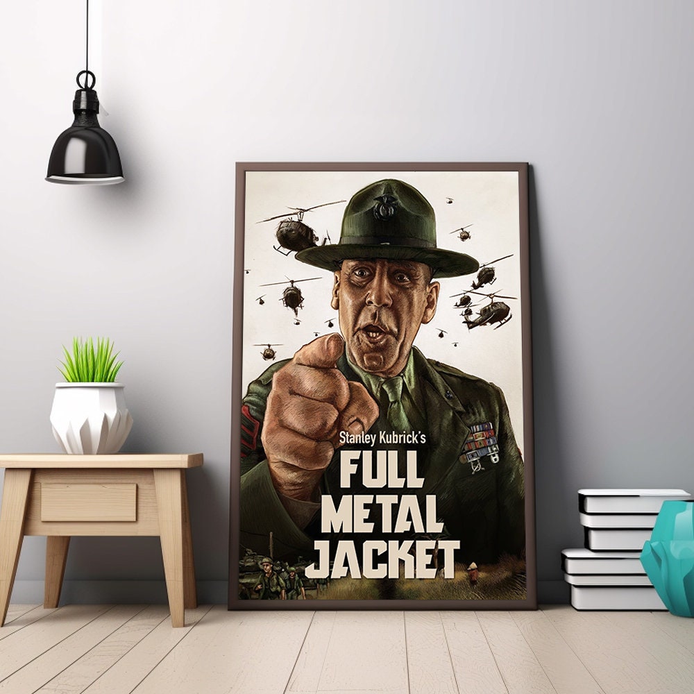 Full Metal Jacket Movie Poster, Full Metal Jacket 1987 Classic Vintage ...