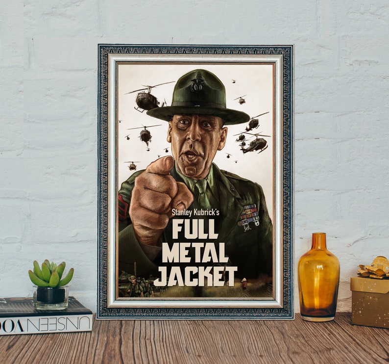 Full Metal Jacket Movie Poster, Full Metal Jacket 1987 Classic Vintage ...