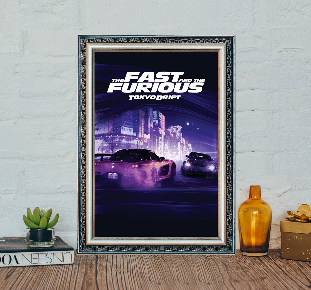 The Fast and the Furious: Tokyo Drift Movie Poster, Canvas Cloth - Etsy